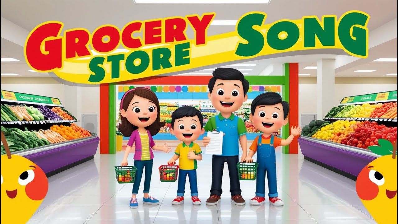 Grocery Store Song | TwinkleToons Nursery Rhymes & Kids Song - YouTube