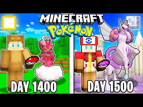 I Survived 1500 Days in Minecraft POKEMON!