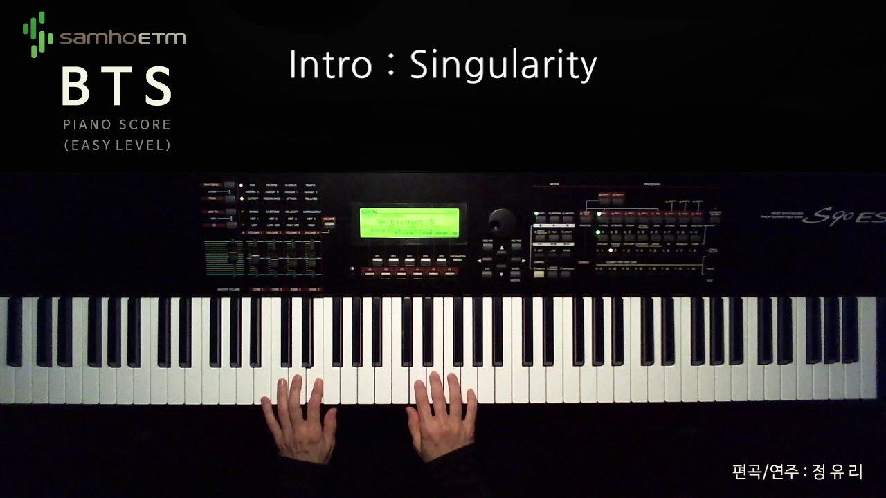 BTS - Intro : Singularity [PIANO COVER EASY LEVEL] - YouTube