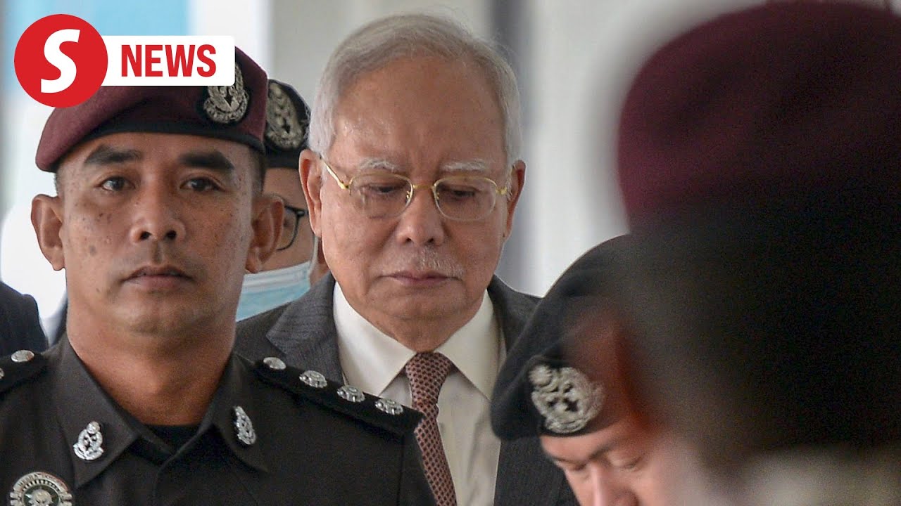 Najib still hospitalised for knee pain, 1MDB trial postponed to Sept 17 - YouTube