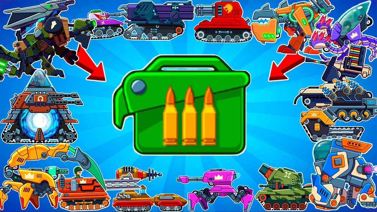 ALL 25 TANKS and EPIC RAPID RELOAD BOOSTER FIGHT BATTLES 1 vs 1 - Hills ...