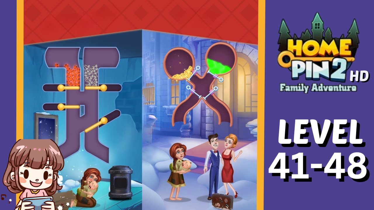 Home Pin 2 Level 41 42 43 44 45 46 47 48 Walkthrough - YouTube