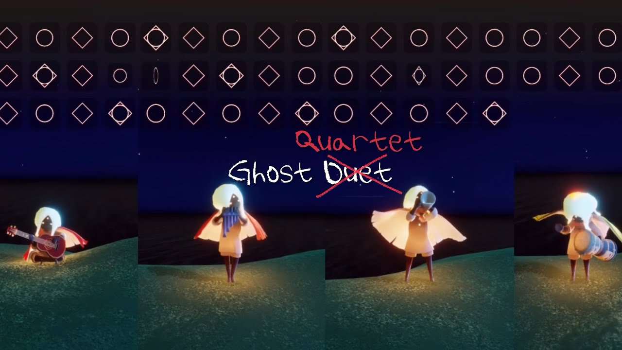 👻 Louie Zong - "Ghost Duet" Sky Quartet Cover 👻 | Sky Children of the ...