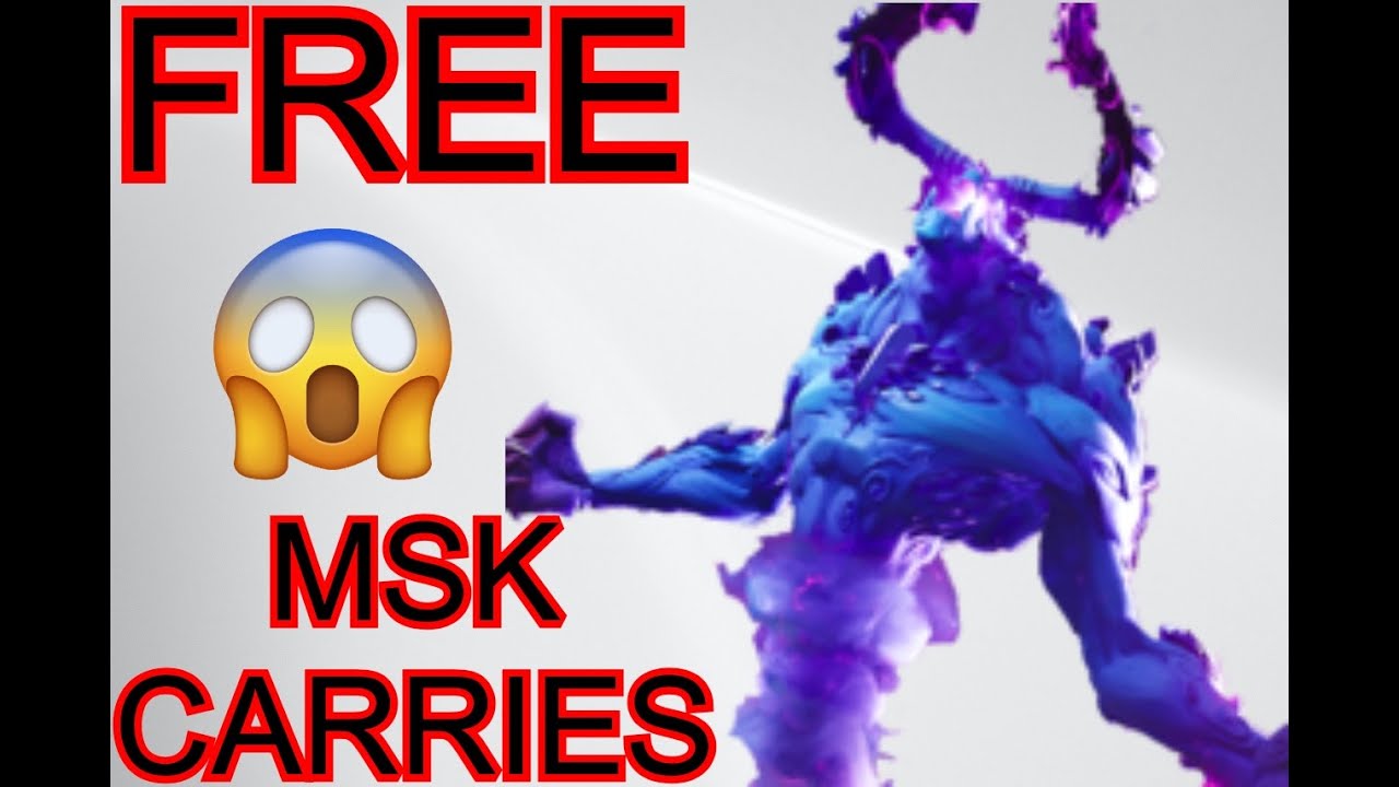 FREE MSK Carries Fortnite Save the World - YouTube