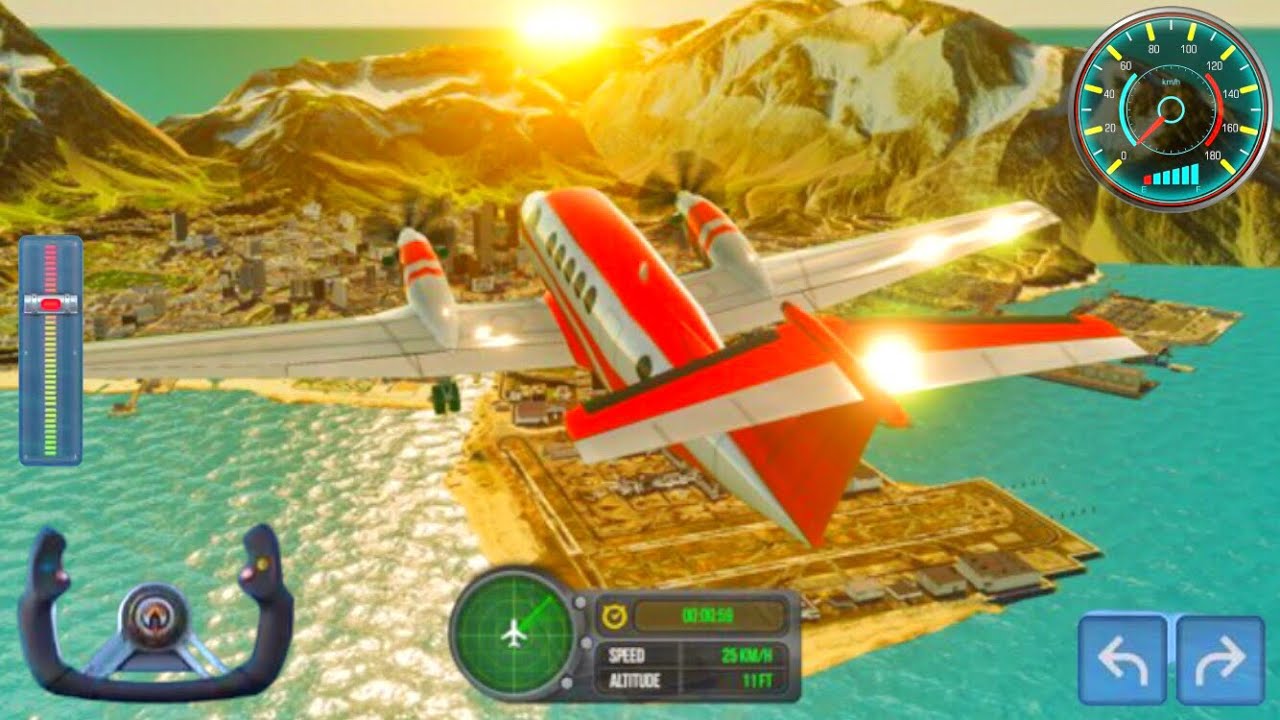 Flight Airplane City Pilot Simulator 3D - Ultimate Realistic Airplane ...