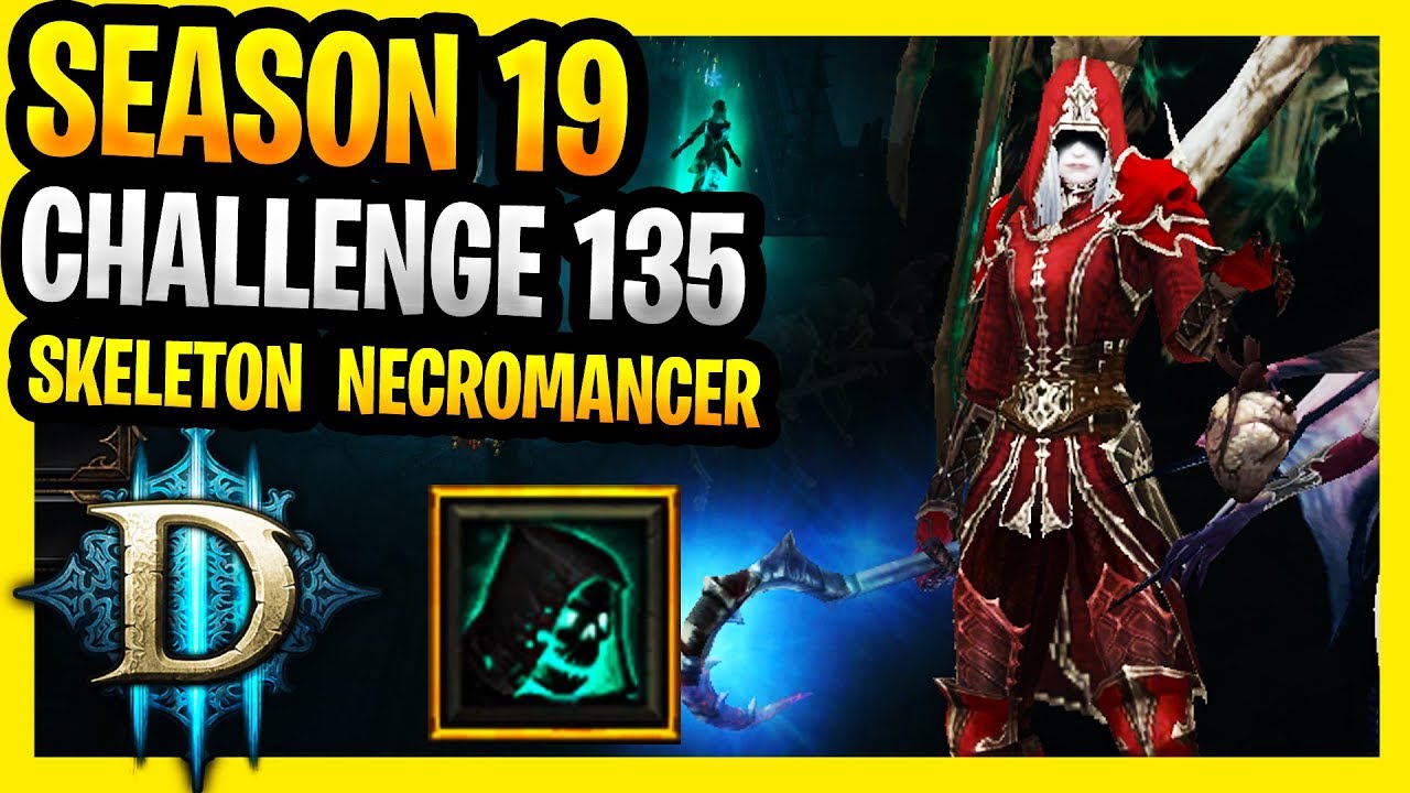 Diablo 3 Season 19 Challenge Rift 135 Necromancer Skeleton Army Guide ...