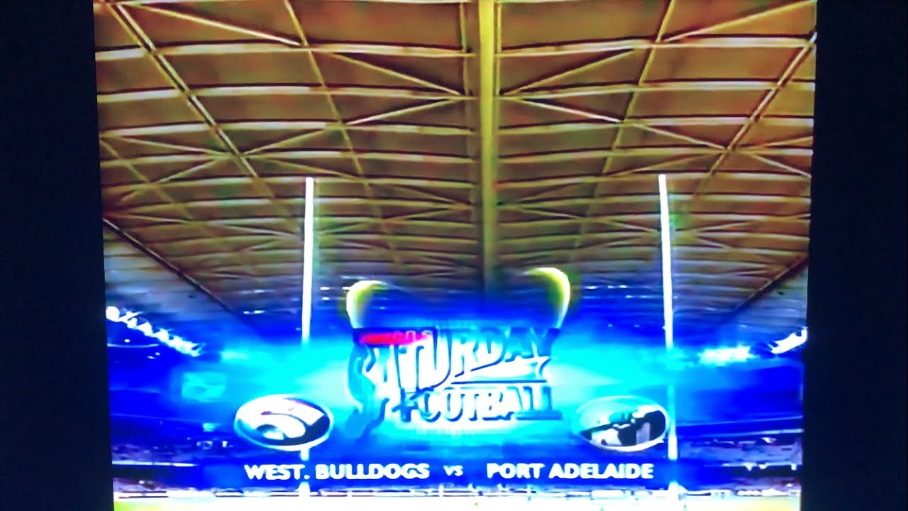 Channel Seven AFL Saturday Night Football Western Bulldogs vs Port ...