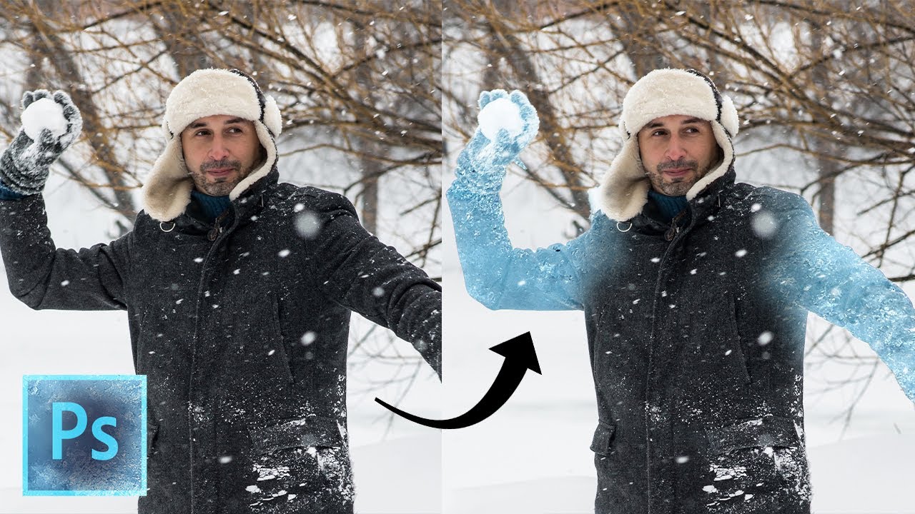 How to Make Frost Effect in Photoshop - Fast and Easy - YouTube