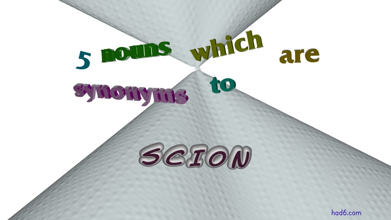 scion - 6 nouns which mean scion (sentence examples) - YouTube