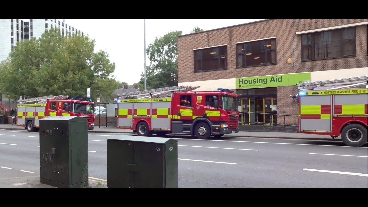 Nottingham Fire Brigade in action #2 - YouTube