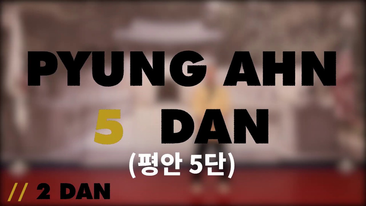 Pyung Ahn 5 Dan Form - YouTube