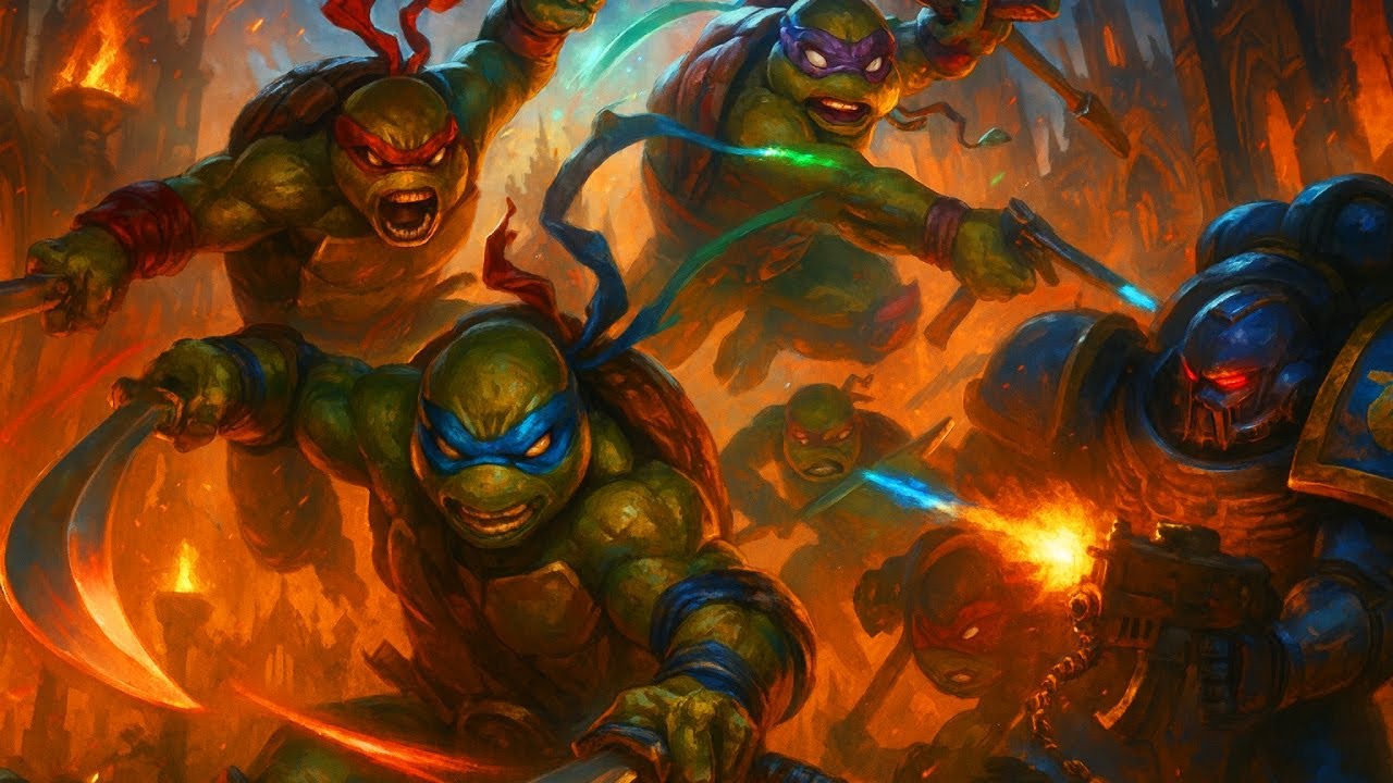What If The Teenage Mutant Ninja Turtles Came Into Warhammer 40K? - YouTube