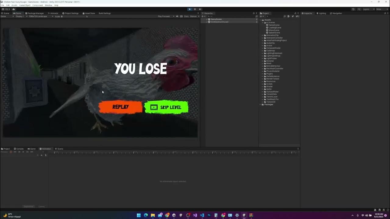Chicken Feet Scary Escape - Unity Code Source - YouTube