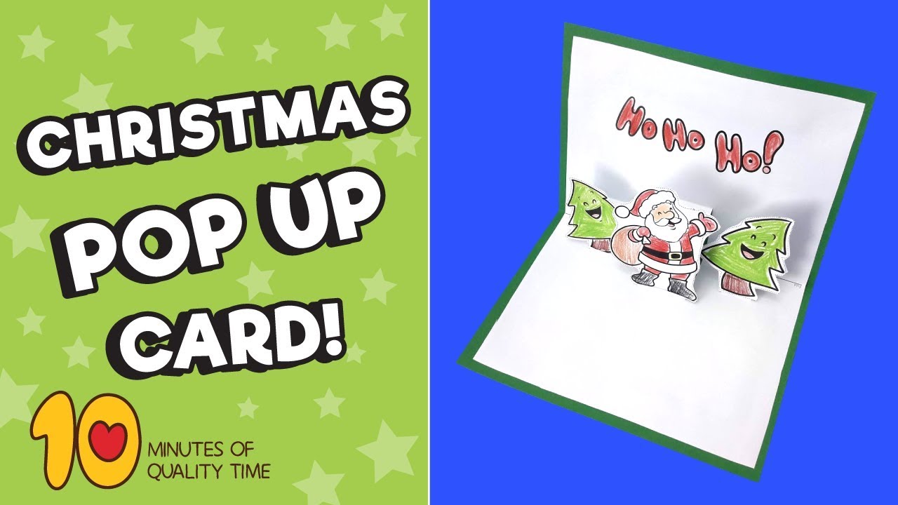 Christmas Santa Claus Pop Up Card - Easy Craft for Kids - YouTube