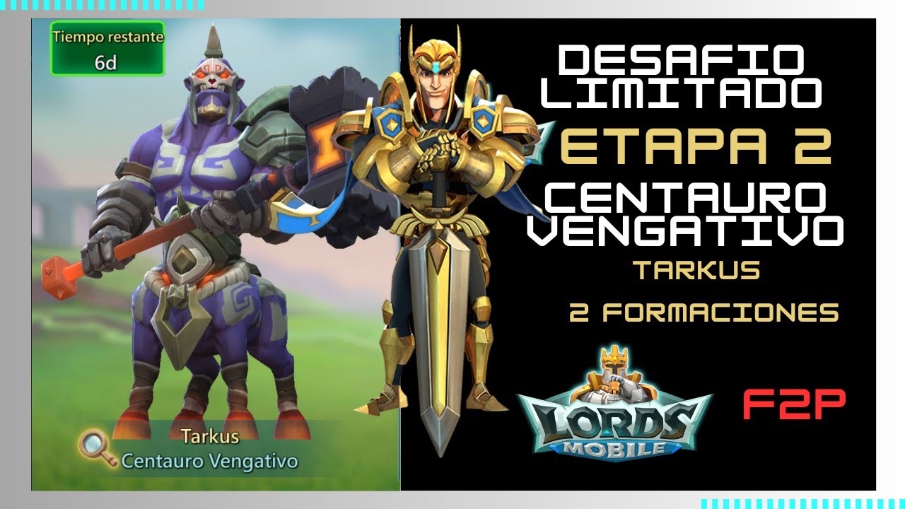 🔥💥 DESAFIO LIMITADO EL PASADO DE TARKUS - CENTAURO VENGATIVO ETAPA 2 ...
