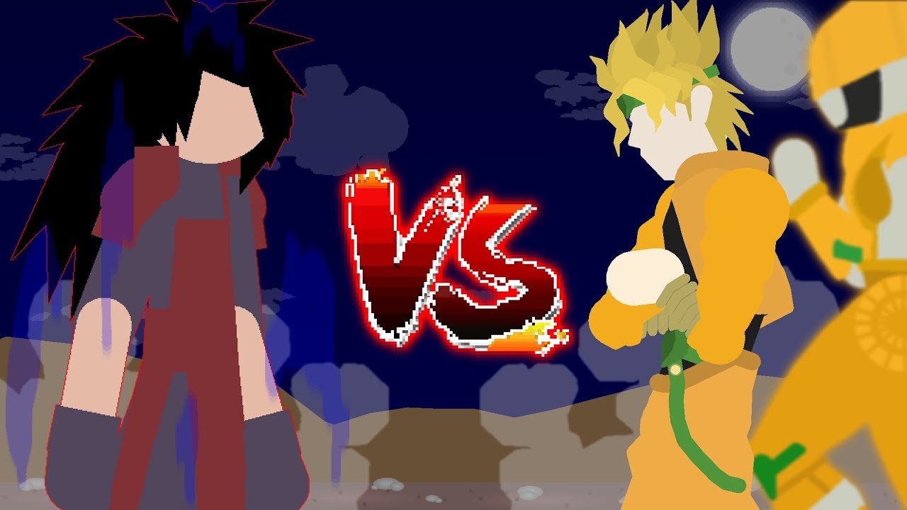 Madara Uchiha VS Dio Brando (Stick Nodes Animation) - YouTube