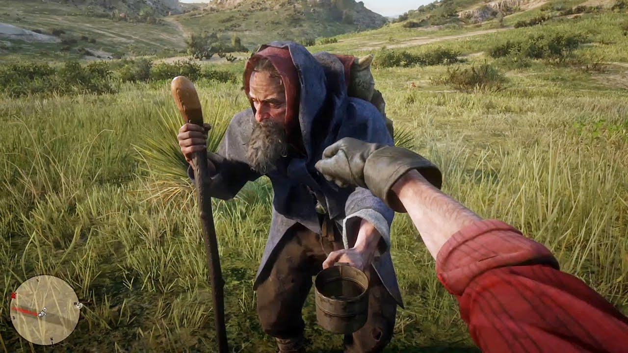 Rdr2 - Would you like to help a blind man? - YouTube