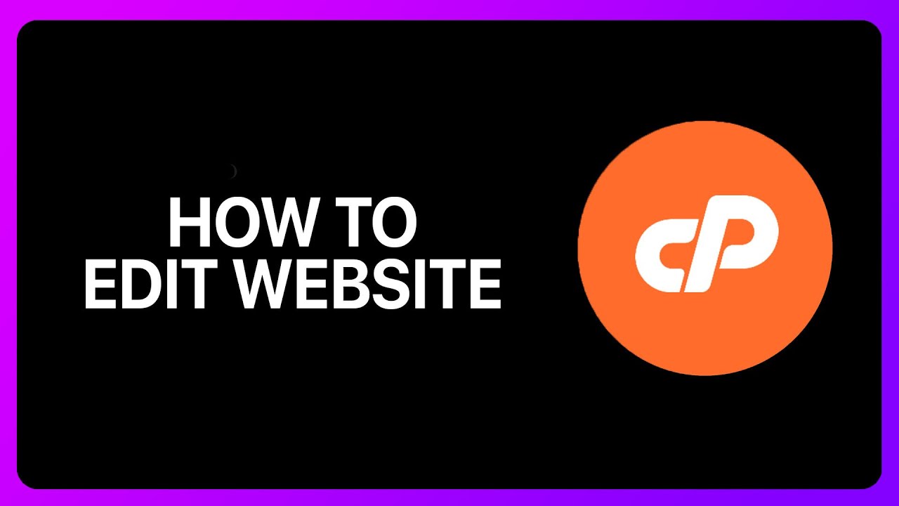 How To Edit cPanel Website Tutorial - YouTube