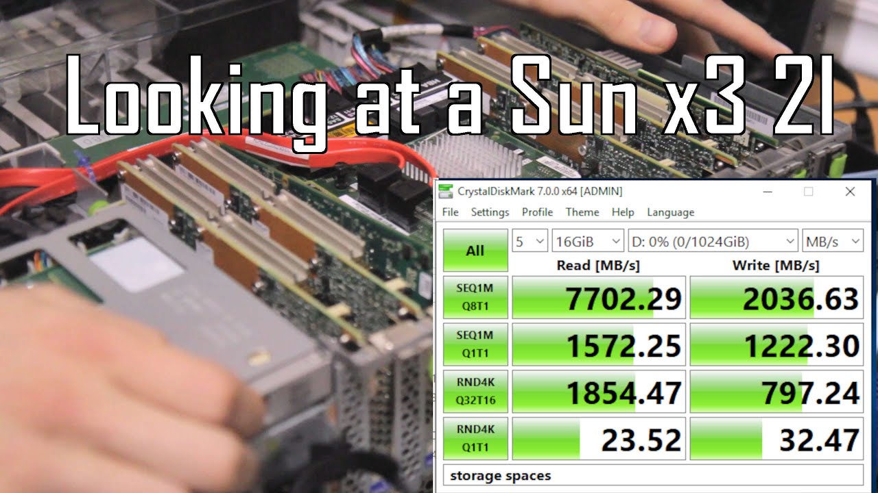Taking a Look at a Sun Oracle X3 2L with 4x Sun F40 drives - YouTube