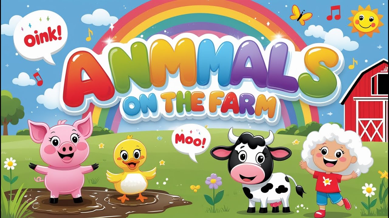 Sing Along with Farm Animals and more! | |The Animals On The Farm ...