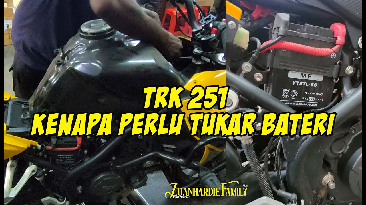 TIPS UNTUK TUKAR BATTERY MOTOR TRK 251 YANG SESUAI DENGAN ANDA - YouTube