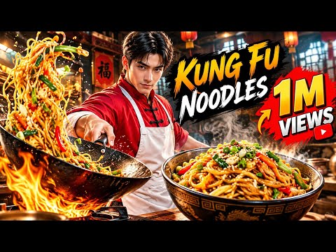 🔥 Kung Fu Chef Makes INSANE Noodles! 🥋🍜