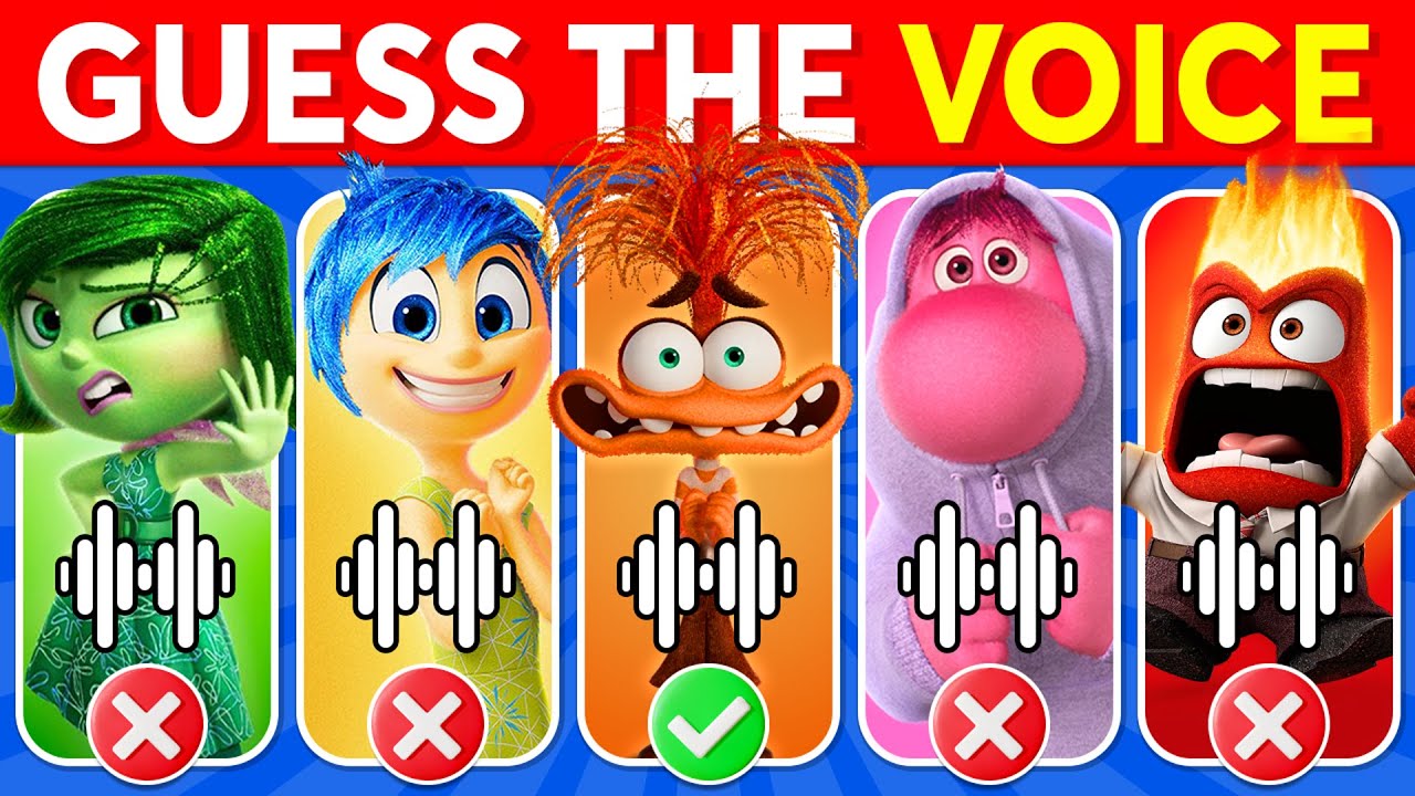 🔊 Guess The Voice...! Inside Out 2 Movie 🔥 Envy, Embarrassment, Anxiety ...