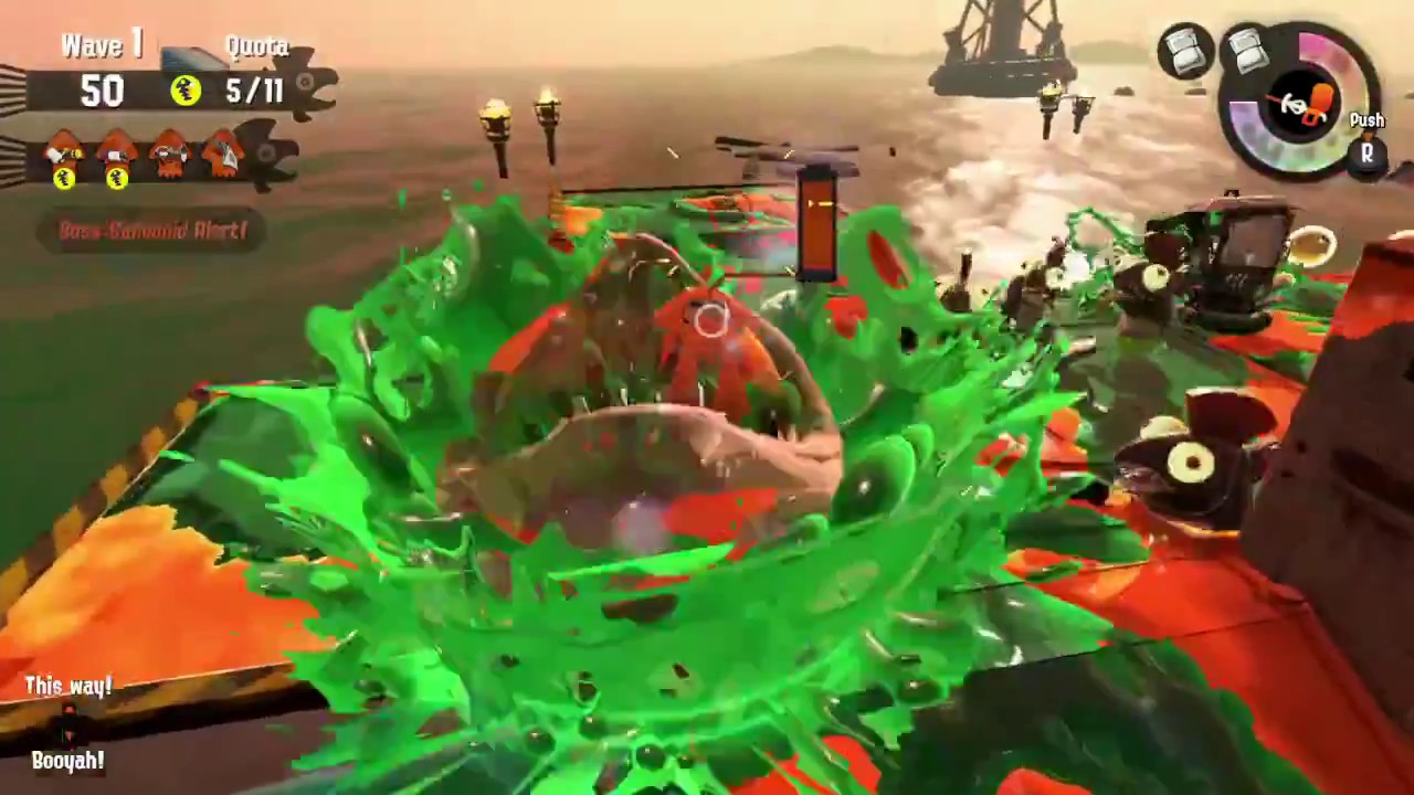 Splatoon 2 Salmon Run | Escaping Maws - YouTube