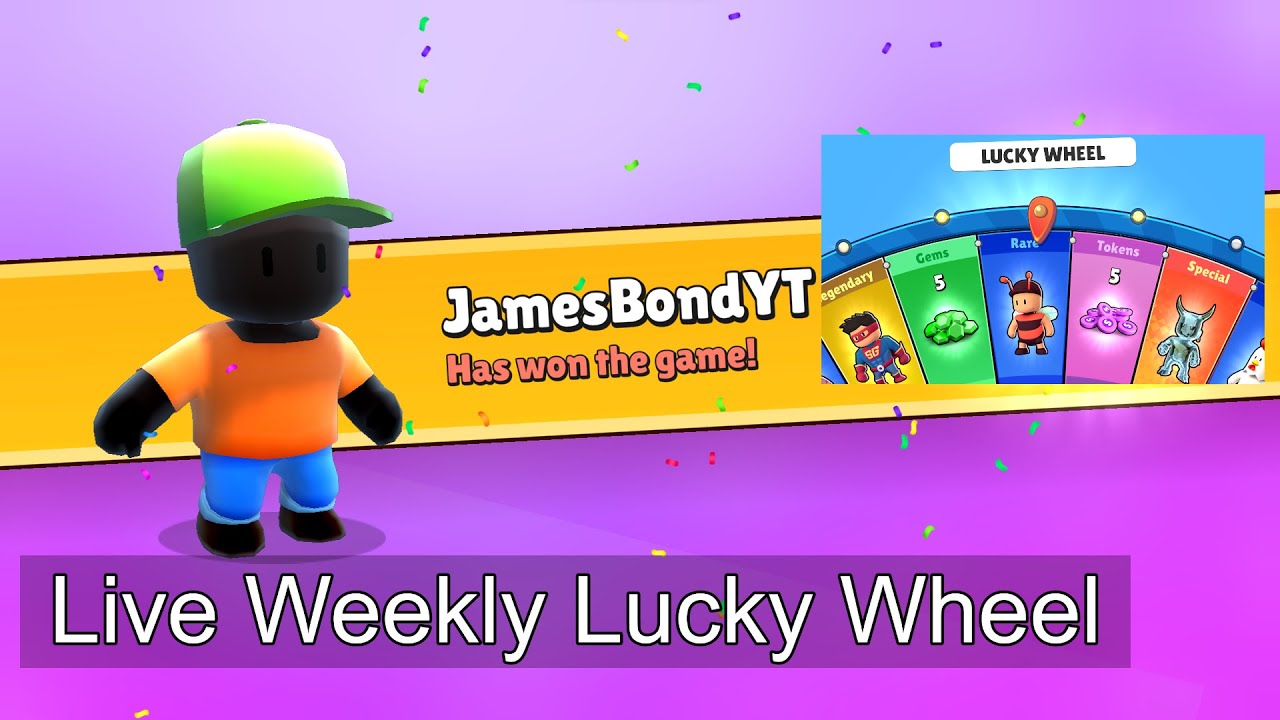 Live Stumble Guys Weekly Lucky Wheel - YouTube