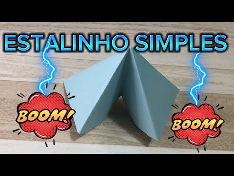 ESTALINHO DE PAPEL SIMPLES E FÁCIL DE FAZER #estalo #origami - YouTube