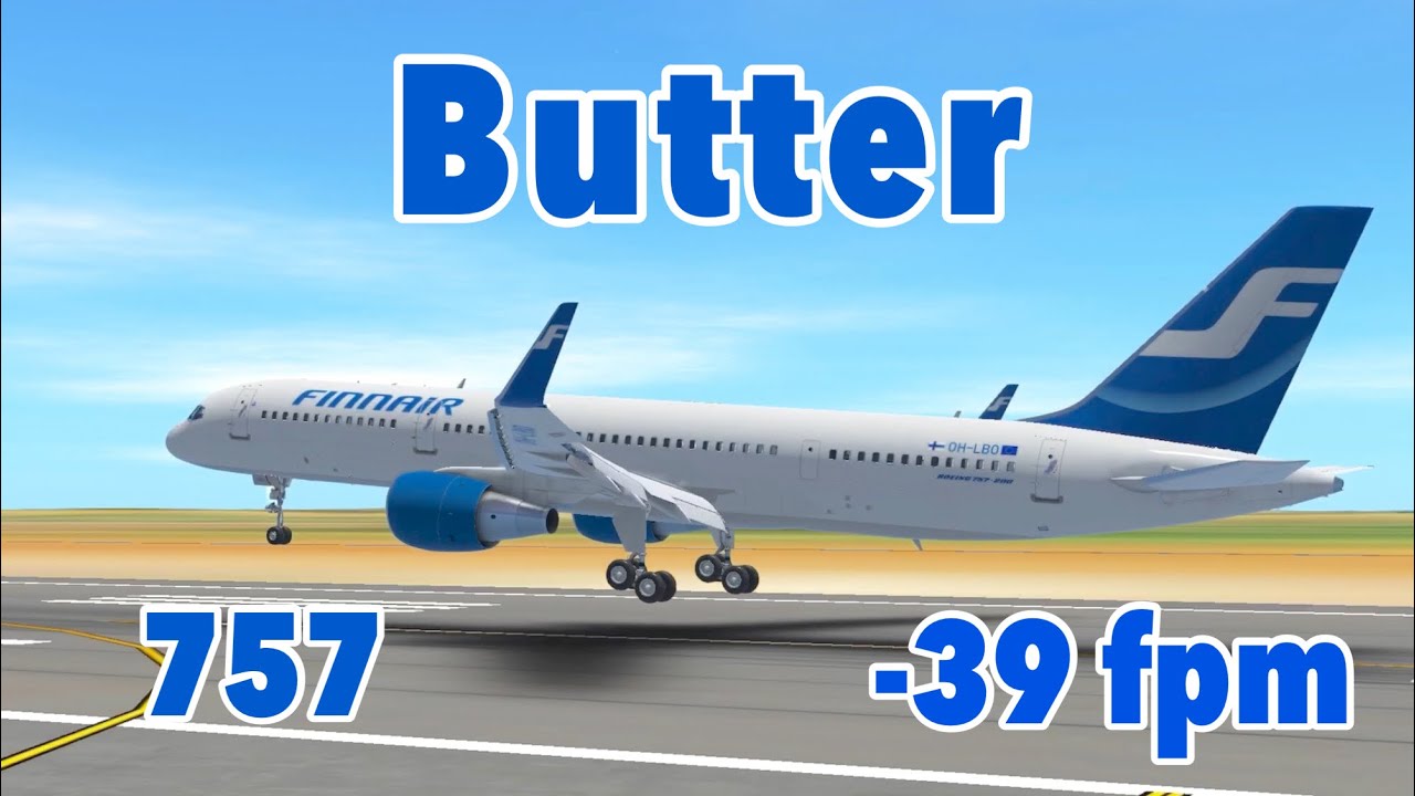 757 Butter landing (-39fpm) | Infinite flight | #swiss001landing - YouTube