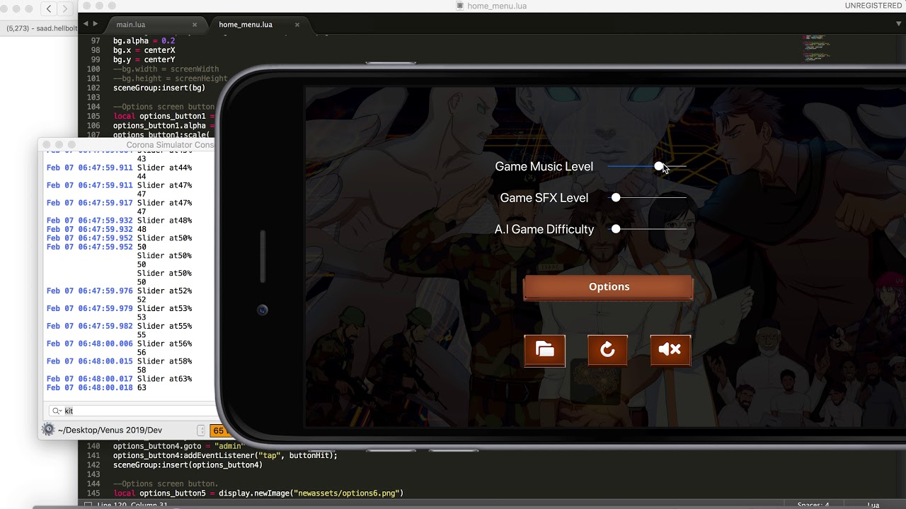 Venus Settings UI - YouTube