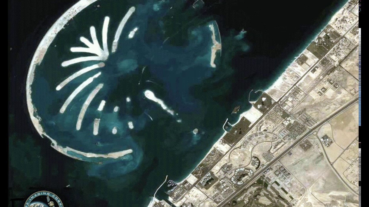 Timelapse Construction of Palm Jumeirah Tree Island using Satellite ...
