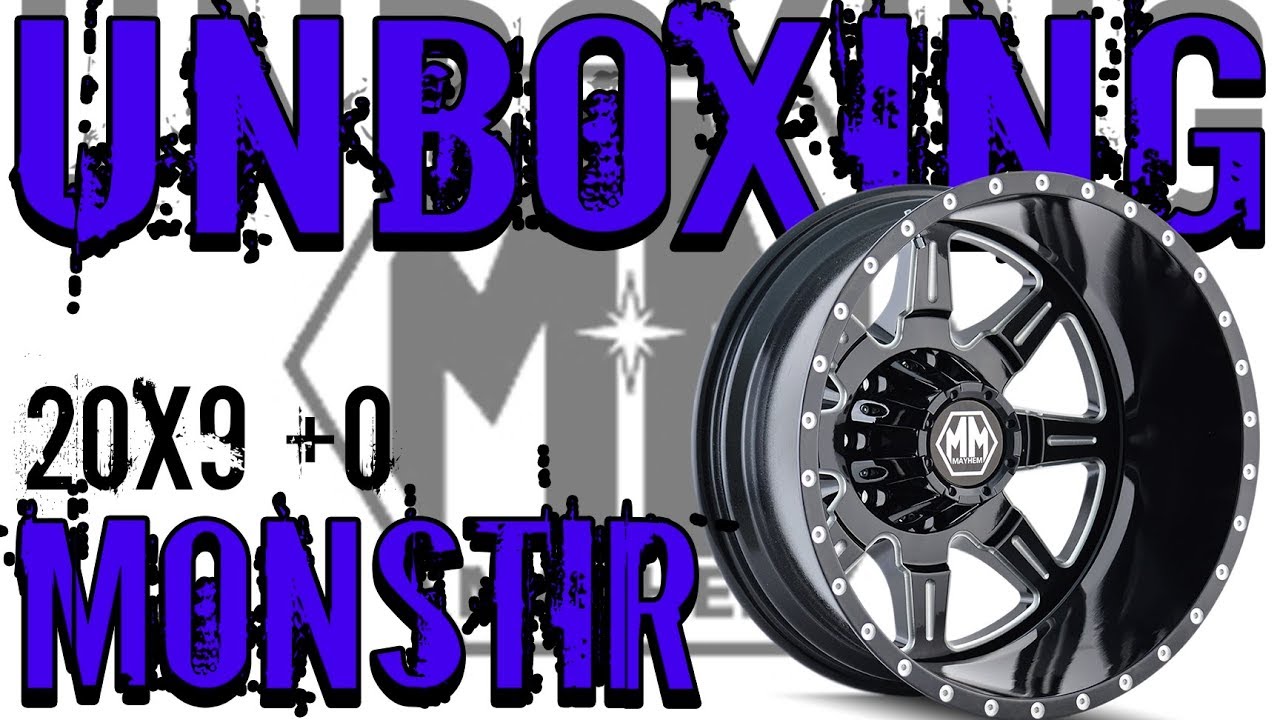 Mayhem Monstir 8100 20x9 +0 Wheel Rim Unboxing - YouTube