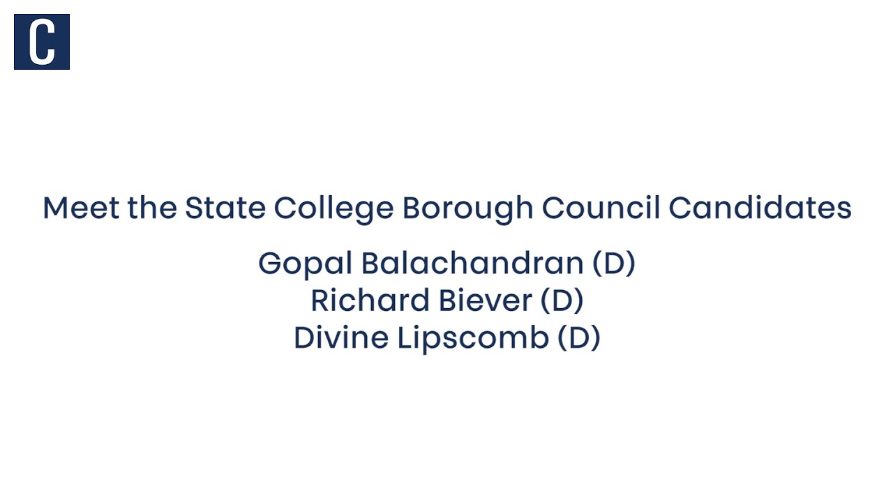 2021 State College Borough Council candidates | Gopal Balachandran ...