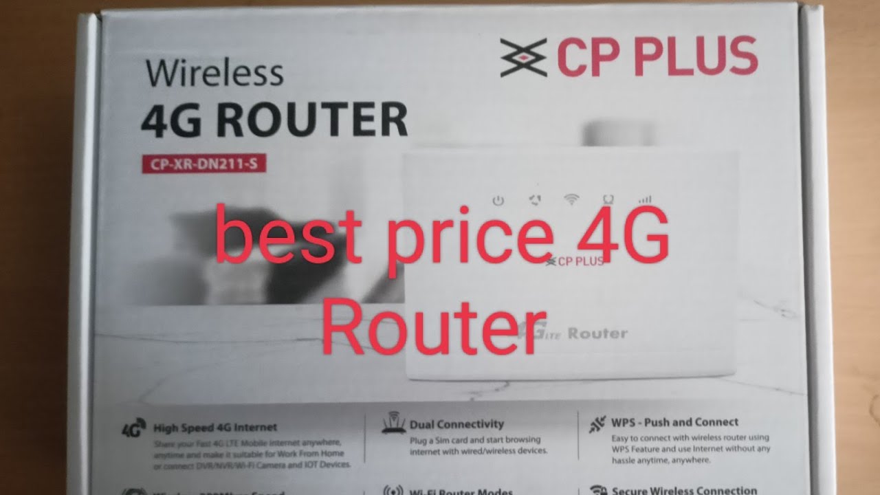 wireless 4G Router cp plus #unboxing #cpplus #4g #router #best 4g ...