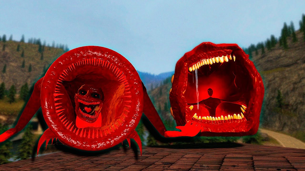 too realistic TRAIN EATER vs TROLLGE INCIDENT MONSTER - YouTube