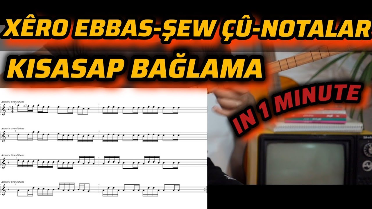 şew çû-xêro ebas-Saz solfej-bağlamadersi-kurtçemuzik-Sina moradi- - YouTube