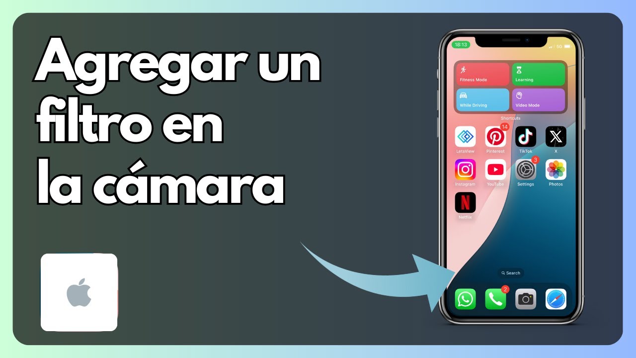 Cómo agregar un filtro en la cámara del iPhone Guía completa - YouTube