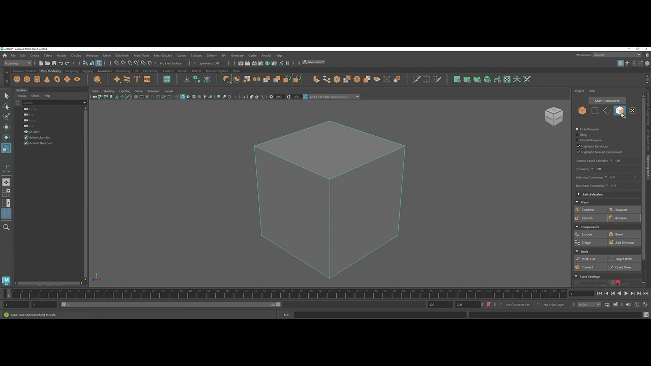 Maya 2023 - Component Mesh Tools (Beginner) - YouTube
