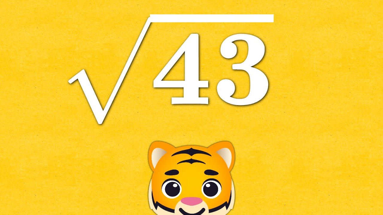 Square Root 43 YouTube Square Root 43 YouTube