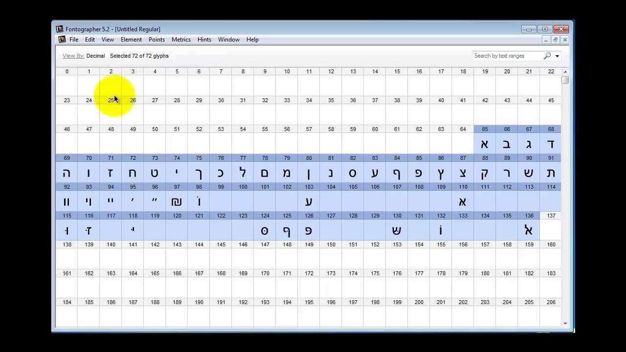 International Fonts in in Fontographer 5 for Windows - YouTube