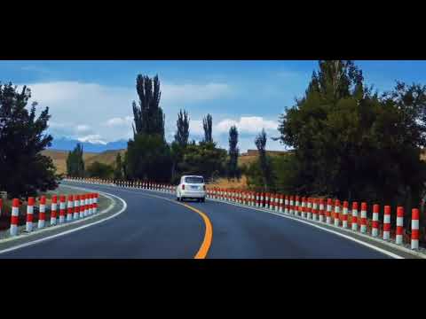 Rural road in Xinjiang is also beautiful. - YouTube