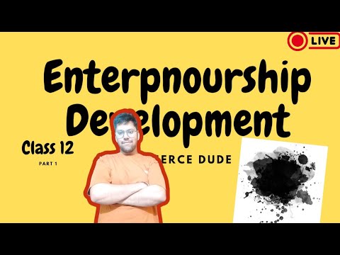 Enterpernourship Development | Commerce Dude - YouTube