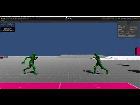 unity ragdolls charging at eachother with basic balancing - YouTube