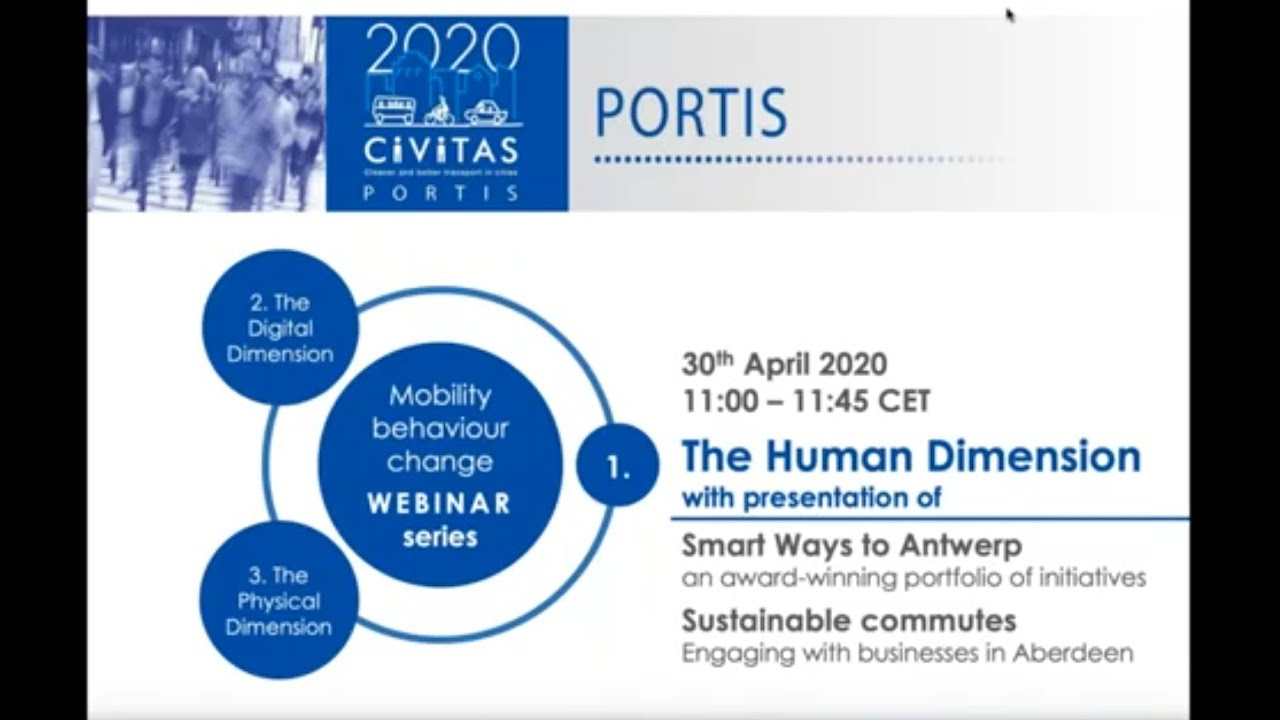 CIVITAS PORTIS Webinar - The Human Dimension - Mobility Behaviour ...