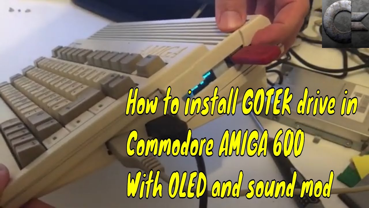 How to install GOTEK drive in Commodore Amiga 600 - YouTube
