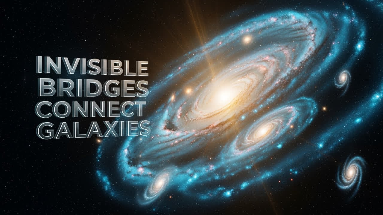 The Invisible Bridges Connecting Galaxies - How Dark Matter Shapes ...