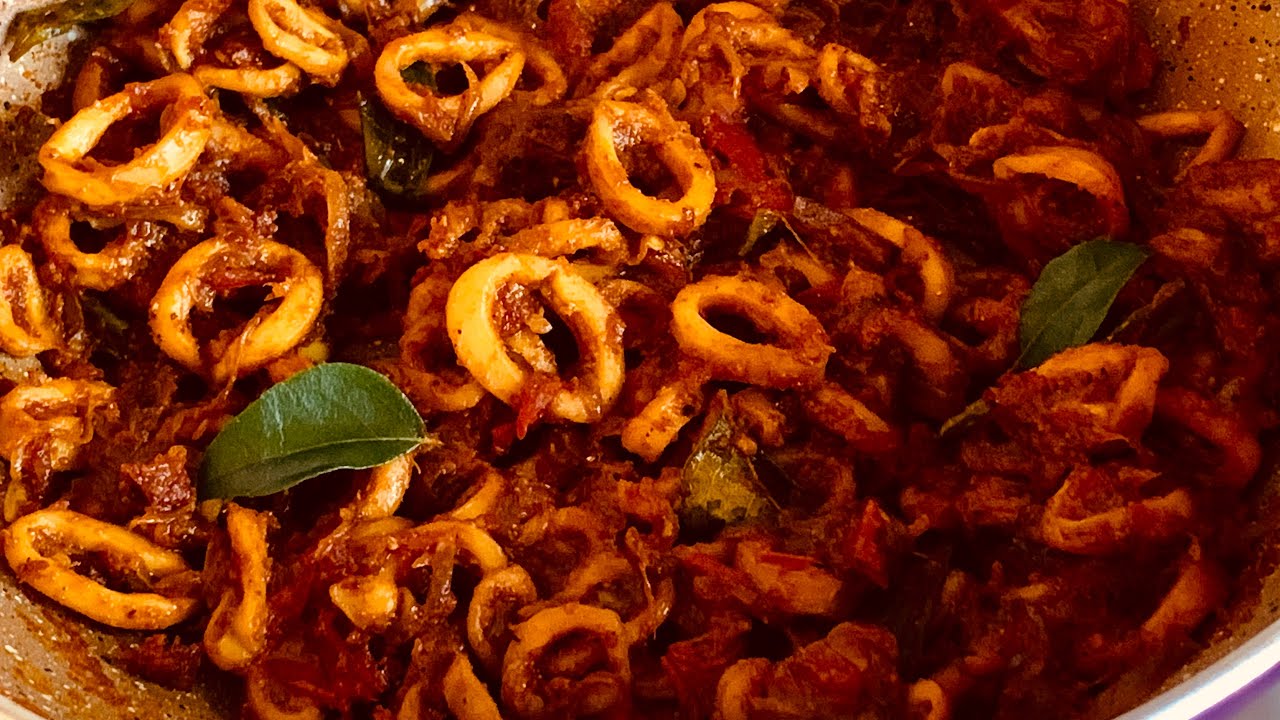 നാടൻ കണവ റോസ്റ്റ് || Squid Roast || Koonthal Roast || DELICIOUS RECIPES ...