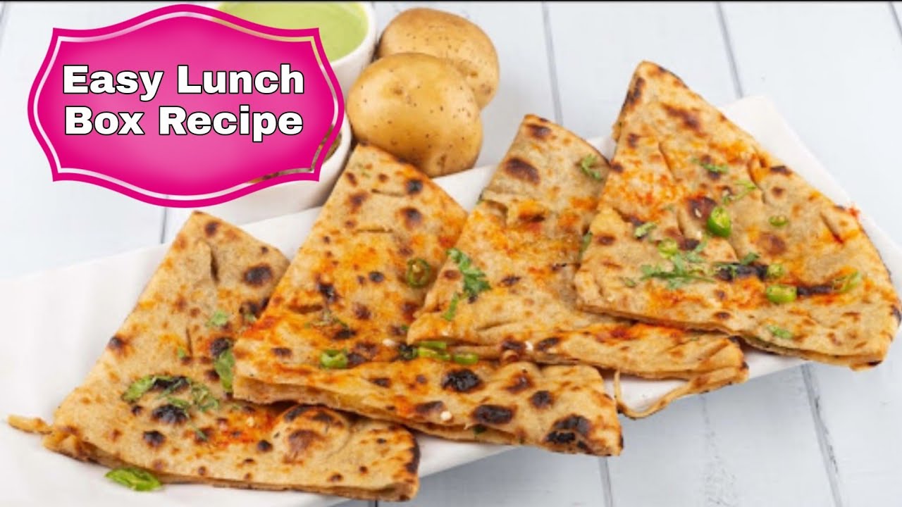 Aloo Paratha Recipe || School Lunch Recipes Easy || Aloo Paratha For ...